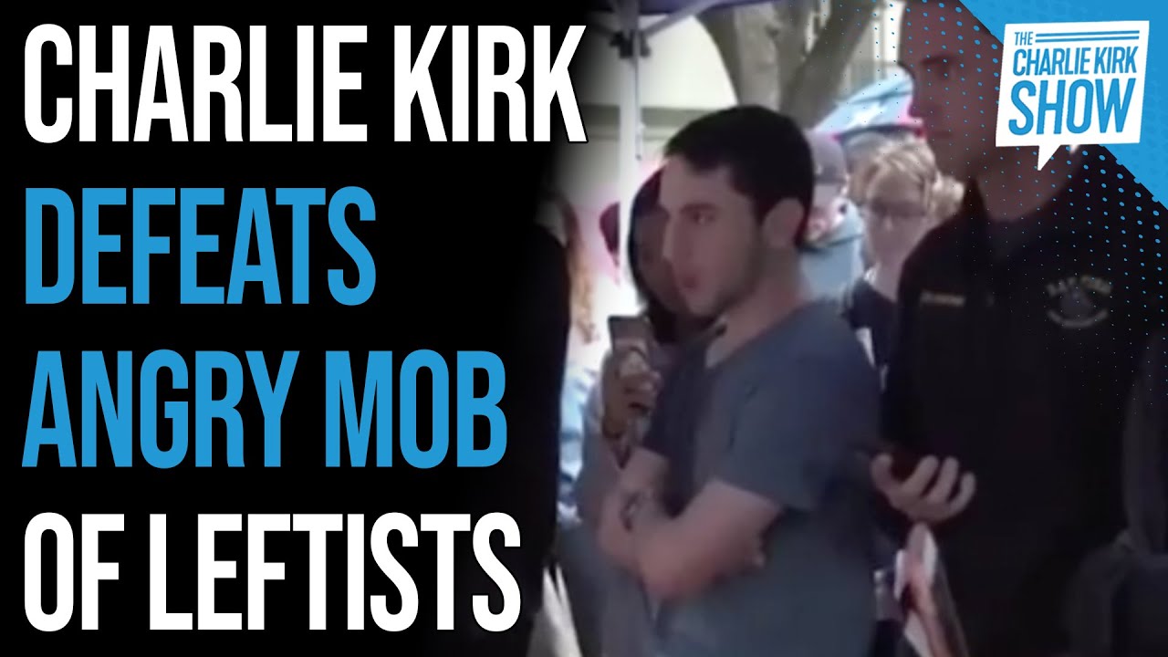 Charlie Kirk Defeats Angry Mob of Leftists - The BATTLEFRONT