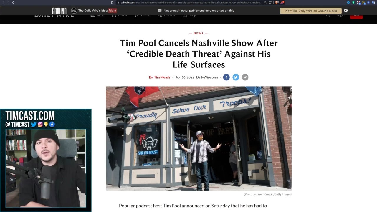 Addressing The Tim Pool 'Assassination' Attempt This Weekend, Timcast ...