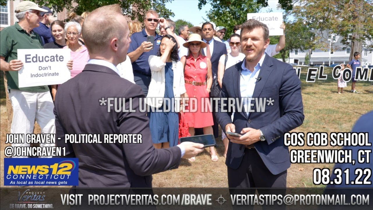 James O’Keefe FULL UNEDITED Interview with News 12 Connecticut on # ...