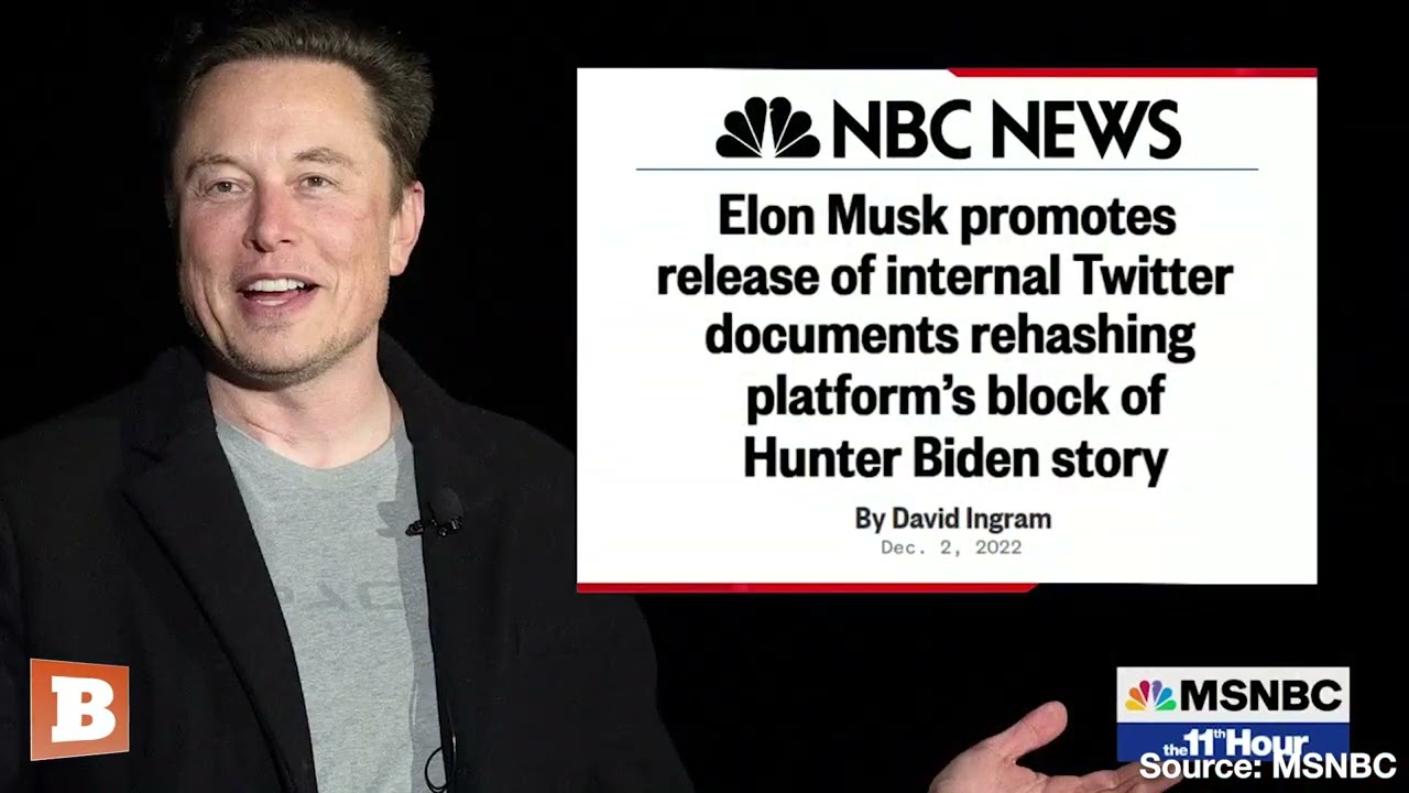 MSNBC to the Rescue After Musk Exposes Twitter's Laptop Censorship ...