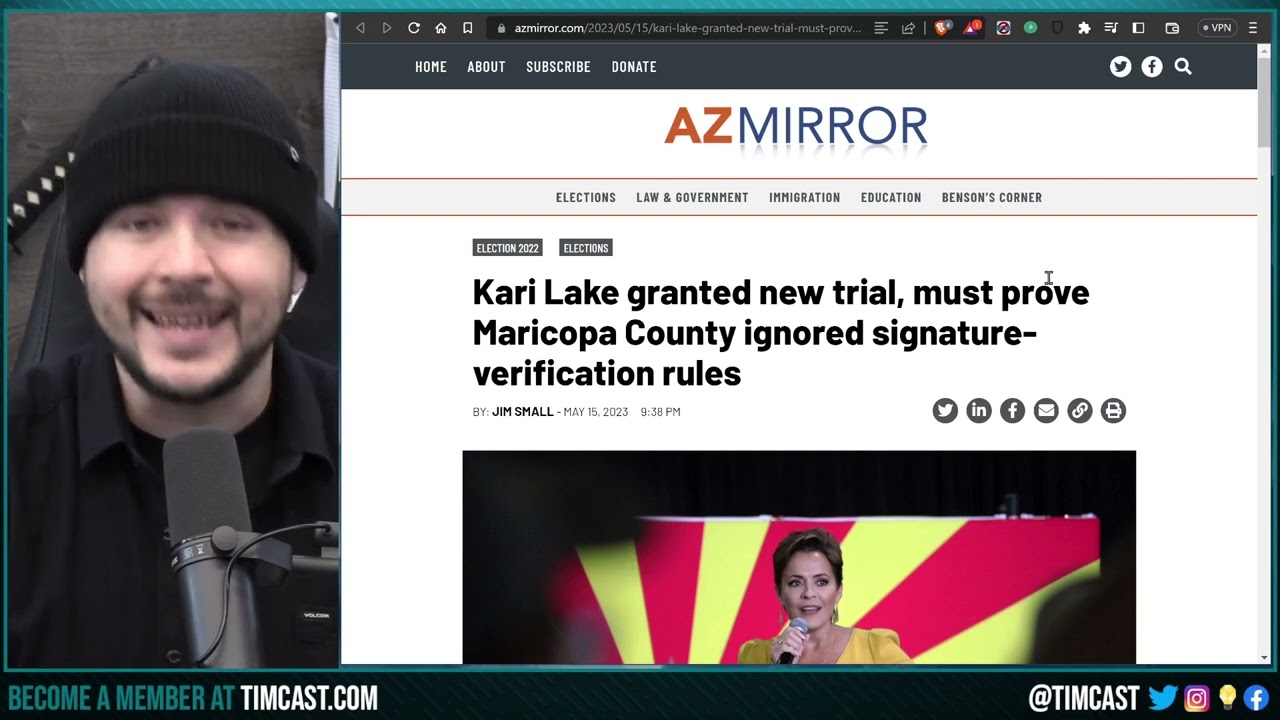 Kari Lake WINS AGAIN, Court Case ADVANCES, Lake Must prove Signature ...