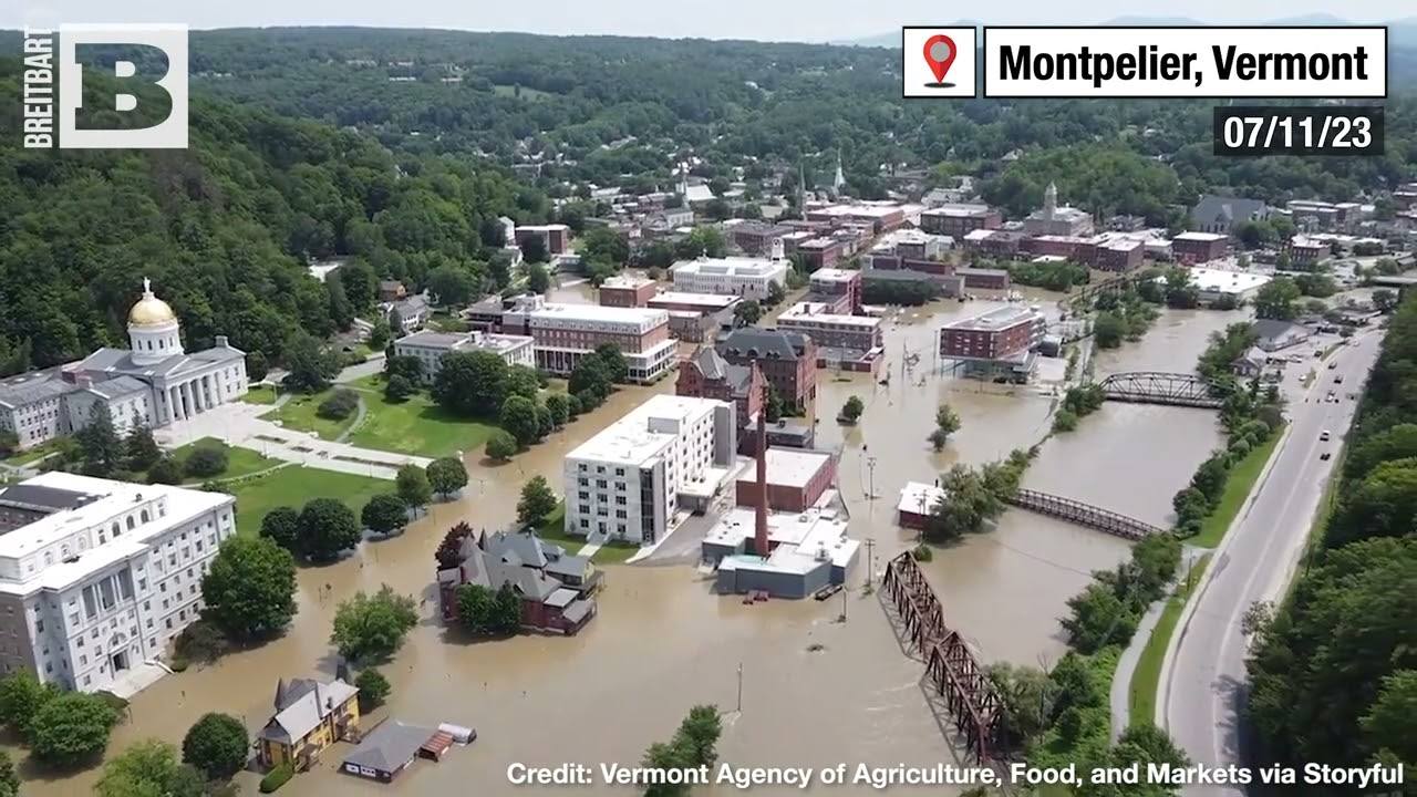 DEVASTATING: Drone Footage Shows Disastrous Flooding in Vermont - The ...