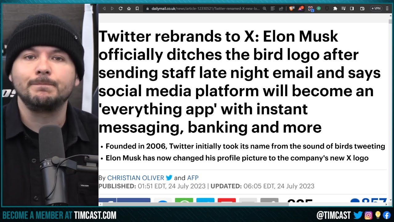 TWITTER IS DEAD, Elon Musk Officially REBRANDS To X, The AI Dystopian ... TWITTER IS DEAD, Elon Musk Officially REBRANDS To X, The AI Dystopian ...