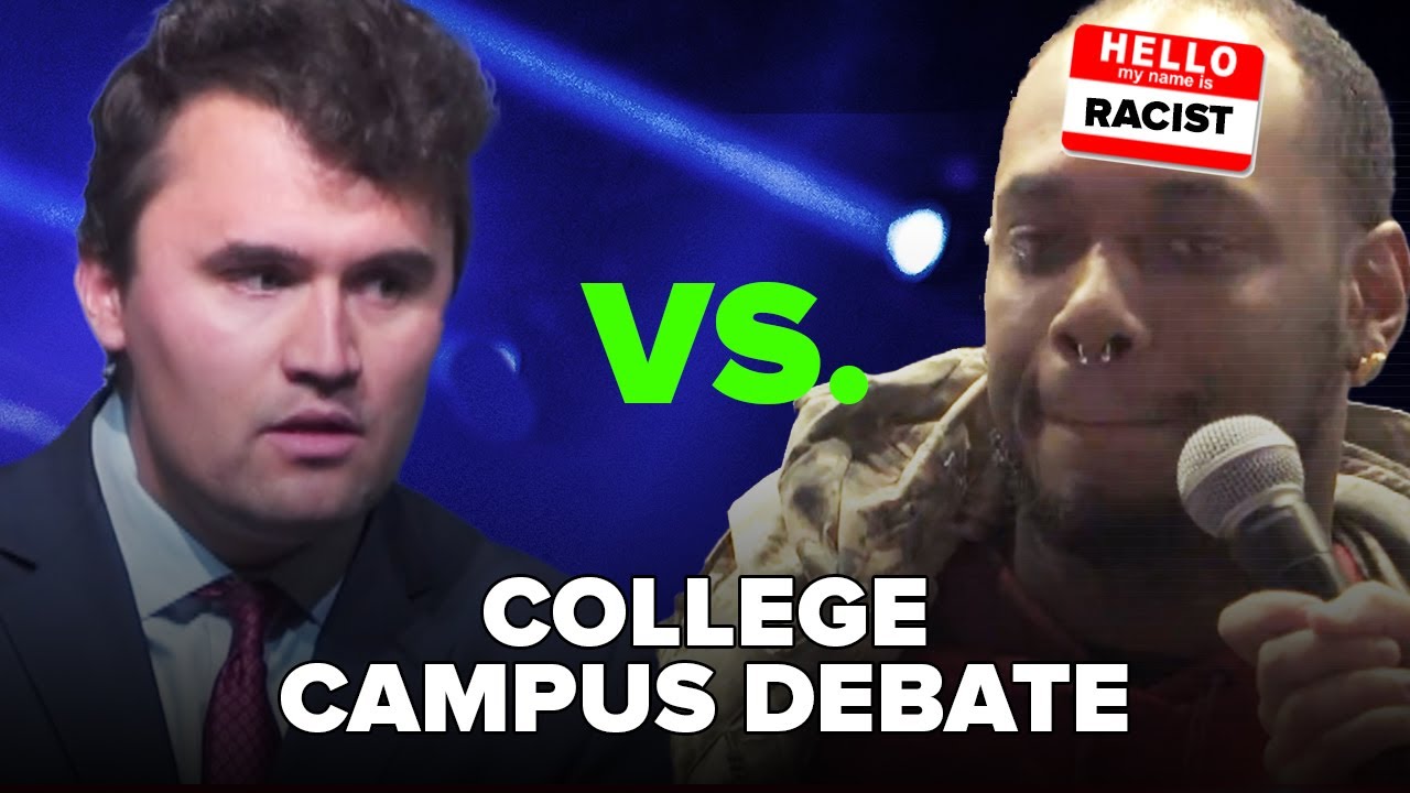 College Campus Debate: Racist Heckler Gets Ripped Apart by Charlie Kirk ...