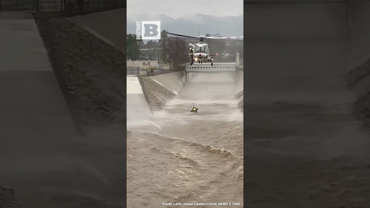 Whoah! Los Angeles Firefighters Perform Daring Helicopter Rescue from ...