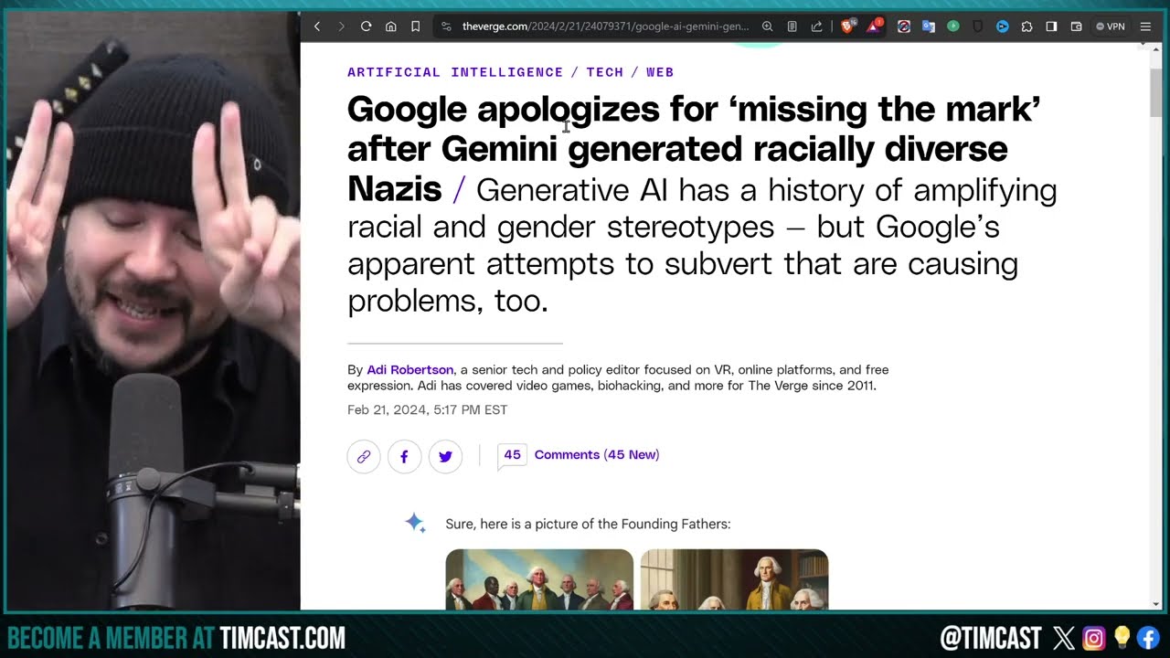 Google APOLOGIZES Over Racist Anti White AI, Woke AI BACKFIRED Making ...