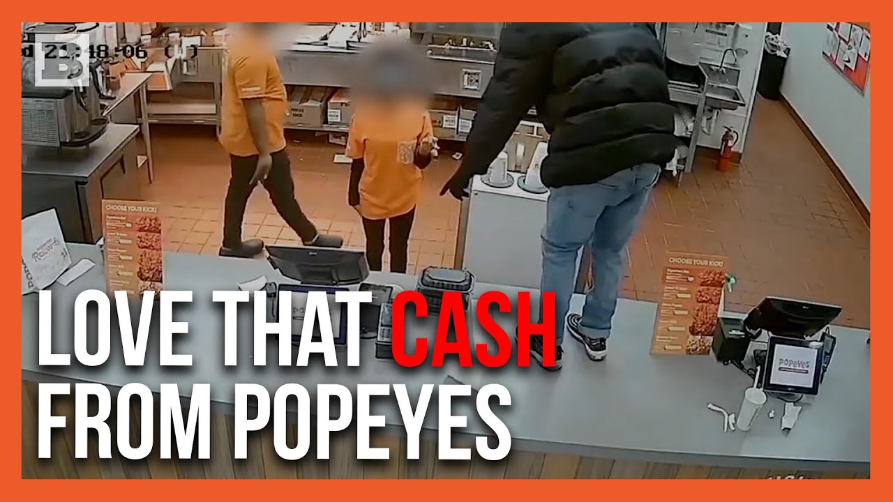 Popeyes Robbery Suspect Leaps onto Counter with Gun, Sends Customers ...