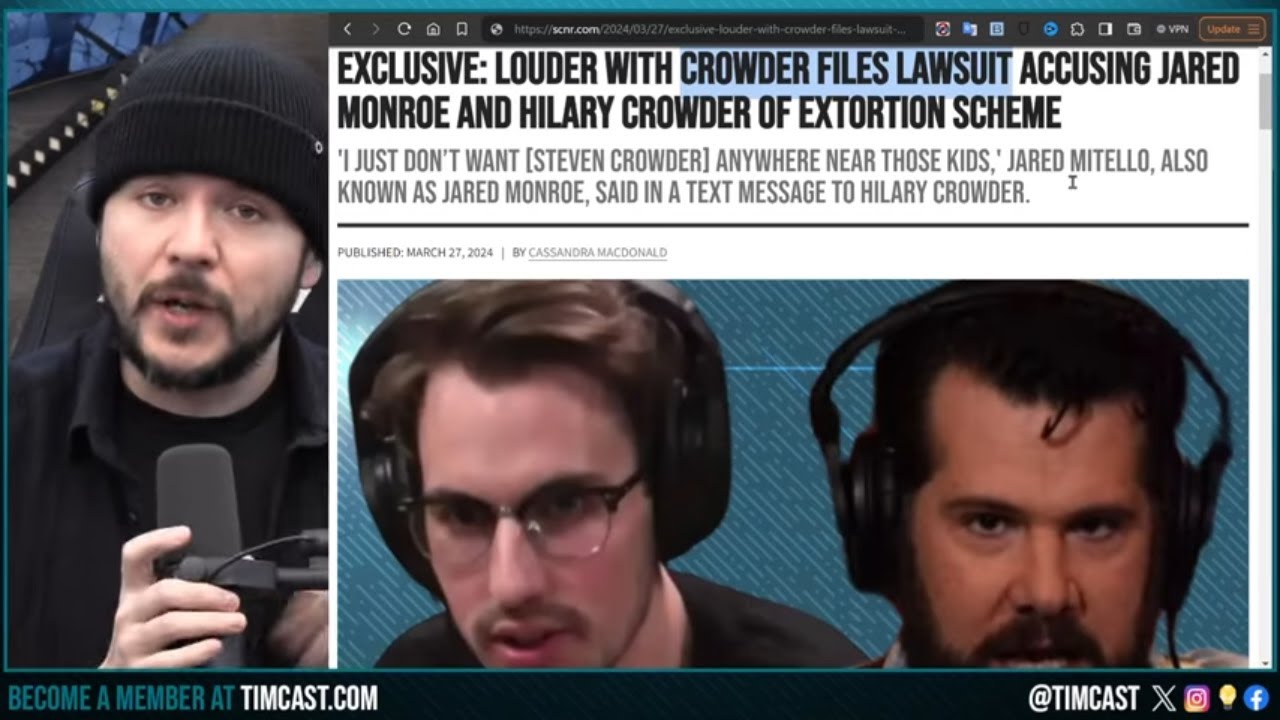 Steven Crowder SUES Jared Monroe For Extortion Scheme With Ex Wife ...