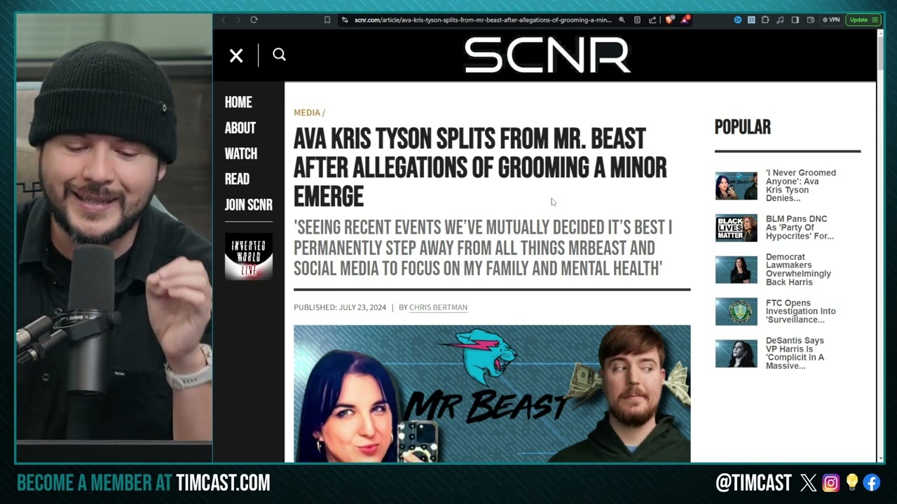 Mr Beast Trans Cast Member Grooming Scandal GETS CRAZIER, Former ...